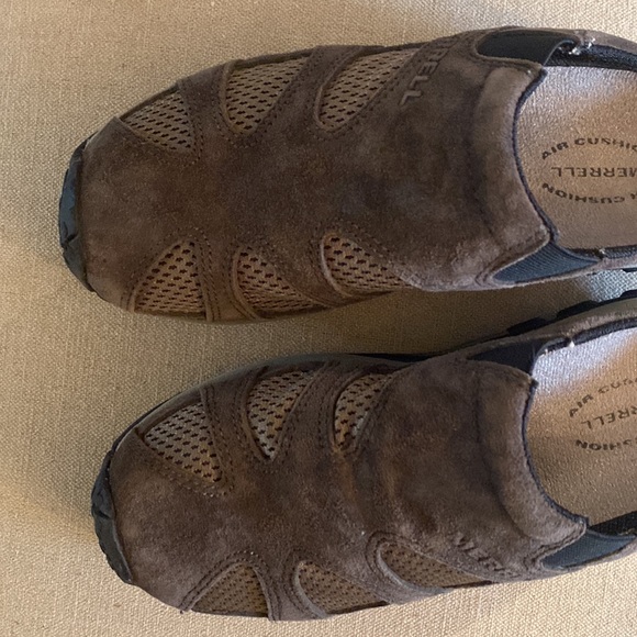 Merrell | Shoes | Merrell Suede Mesh Jungle Slide Ventilator Slip On ...